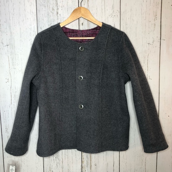 Pendleton | Jackets & Coats | Pendleton Pink Gray Reversible Tweed ...